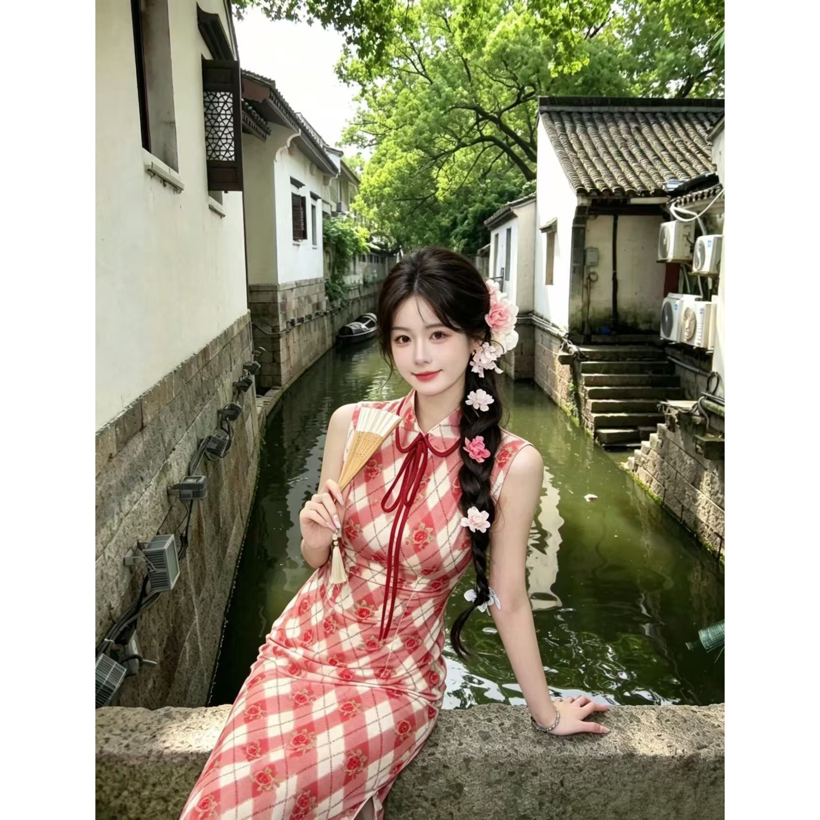 【樱桃】潇夫人自制新中式改良旗袍国风气质修身显瘦连衣裙