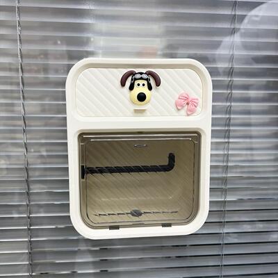 Wall-mounted waterproof toilet paper holder for bathrooms, n