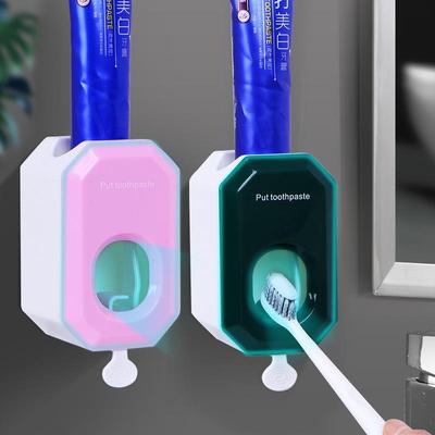 Wall-mounted Drill-free Automatic Toothpaste Squeezer and To