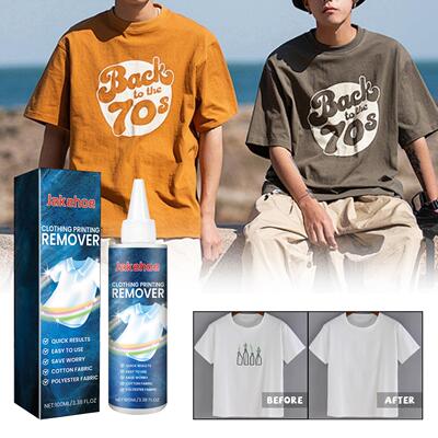 Jakehoe Clothing Print Remover, Fabric Cleaner for Removing