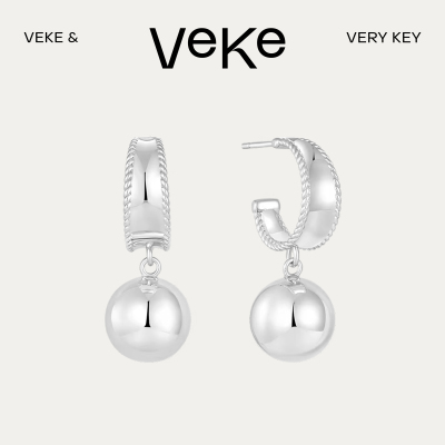 VEKE「赴约」百搭款耳环气质简约极简女士通勤款耳钉SE20628A
