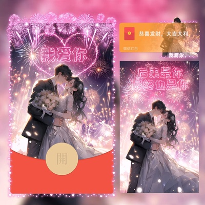 红包封面微信2026新款情侣浪漫皮肤vx动态序列号wx高级情人节可爱