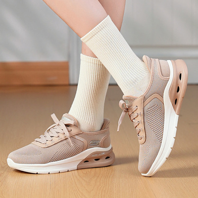 斯凯奇女款运动鞋轻便缓震新款舒适百搭女子绑带休闲运动鞋117638