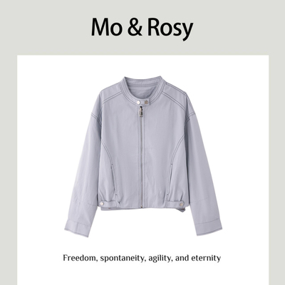 MO&ROSY【复古剧场】 明线气质拉链外套MR417W117