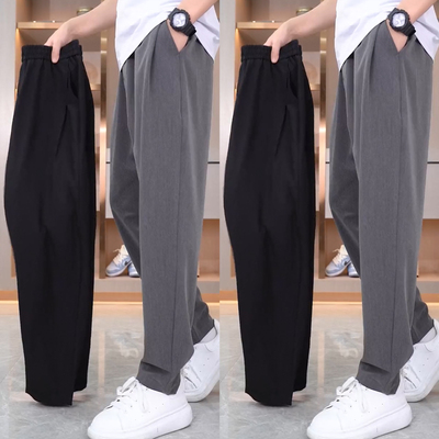 2025夏季新款休闲潮流ins休闲裤内男士百搭透气垂感小西裤AB38874