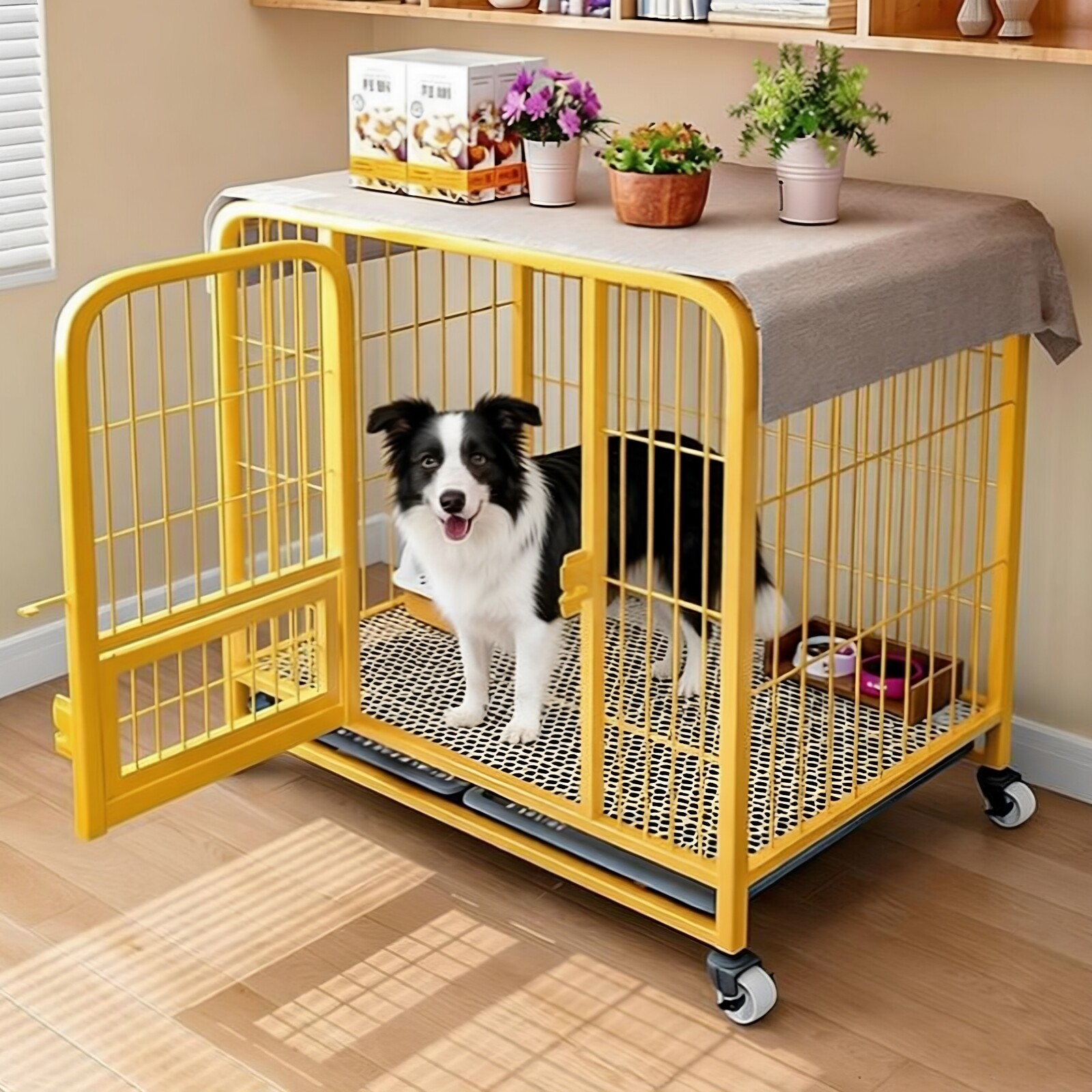 狗笼子中型小型犬宠物狗狗室内边牧厕所柯基拉布拉多金毛大型狗笼