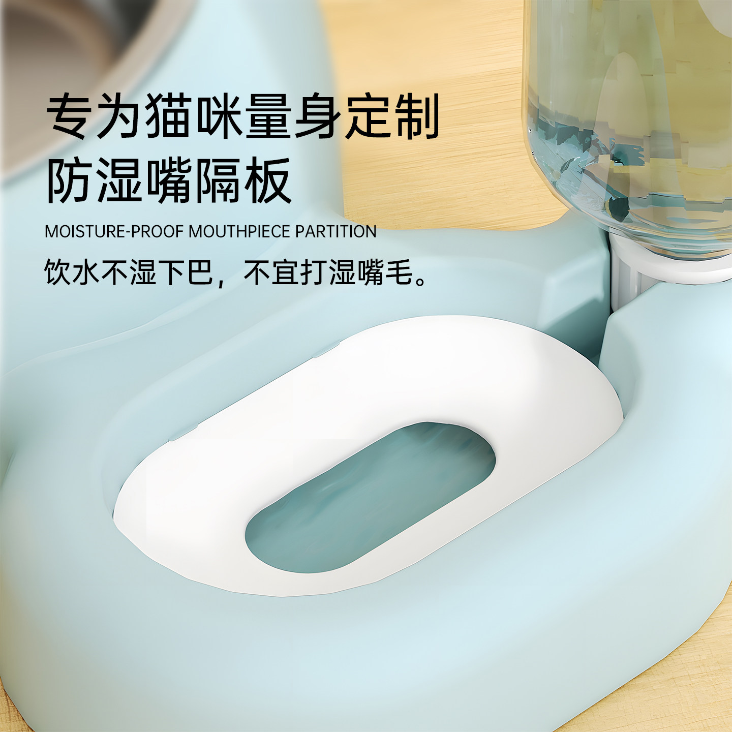 宠物用品双碗猫碗狗碗自动续水喂食器猫食盆猫咪碗盆饮水狗盆两件
