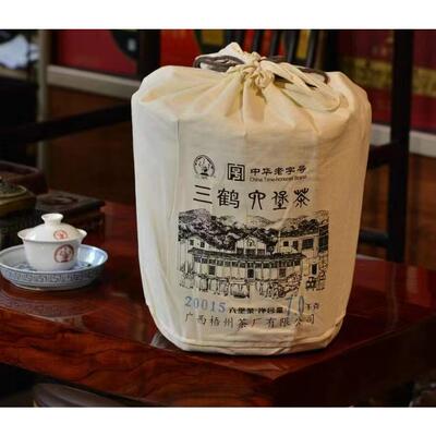 三鹤20015六堡茶金花特级菌香