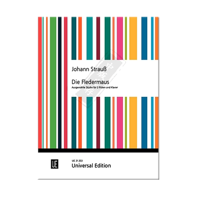 施特劳斯蝙蝠双长笛钢琴总分谱