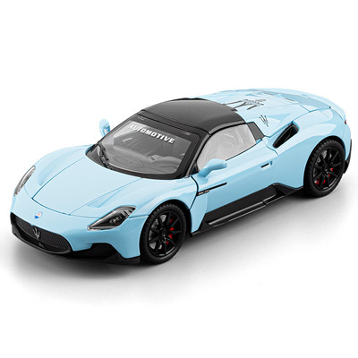 【HX113】1:24玛莎MC20合金车仿真跑车模型带声光回力男孩礼物