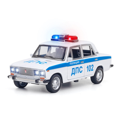 【OK573】（盒装）仿真1:242106警车合金汽车模型摆件
