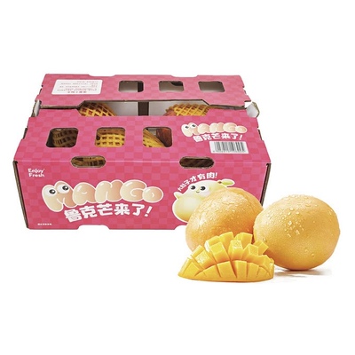 山姆会员超市代购 鲁克芒果2250g 薄皮大黄芒果 新鲜水果礼盒