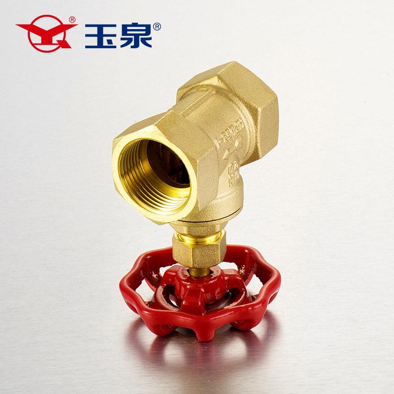 泉国阀门标 黄铜止阀工程专MAGA-102用旋塞式内螺玉纹铜截止阀玉