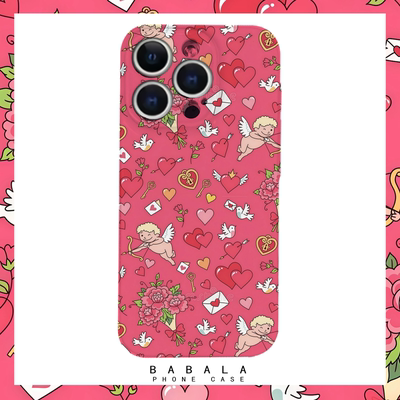 梦幻创意唯美花花小天使菲林二合一手机壳适用苹果17nova14华为p70mate60小米15reno14vivo荣耀300iPhone16