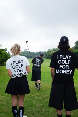12t105 日单潮牌Cph/Golf高尔夫男女GOLF FOR MONEY 圆领短袖休闲