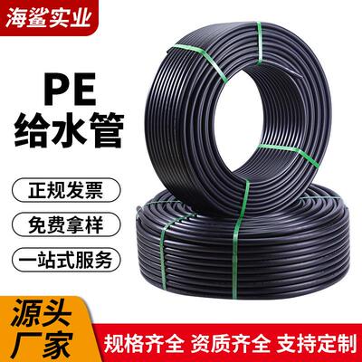 pe100给水管高密度HDPE给水管Dn20/25/32PE自来水管供水用塑料管