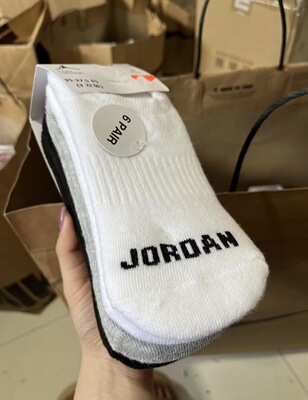 Nike/耐克 Jordan儿童SNEAKER大童6双运动船袜 FZ1795-100