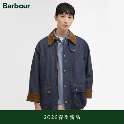 Barbour男士宽松无蜡夹克