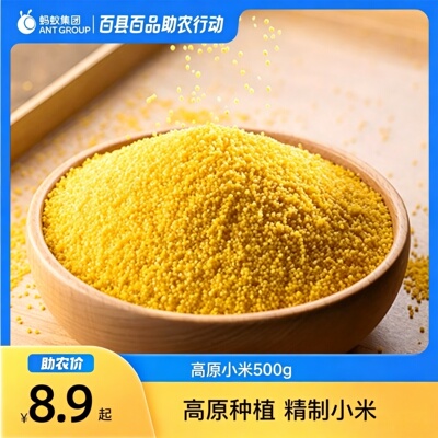 内蒙赤峰特产黄小米粥小黄米新米500g养胃五谷杂粮香糯食用小米