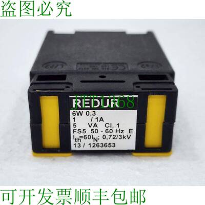 REDUR 6W0.3 电流互感器 1 / 1A FS5 50-60Hz