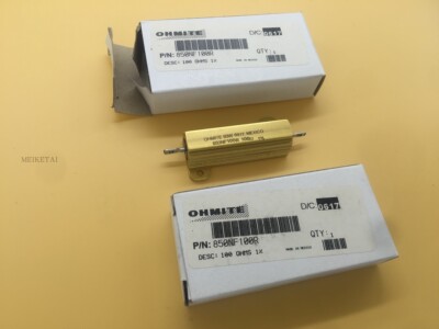 850NF100R 50W 100R 100欧 1%全新美国Ohmite 进口铝壳线绕电阻器