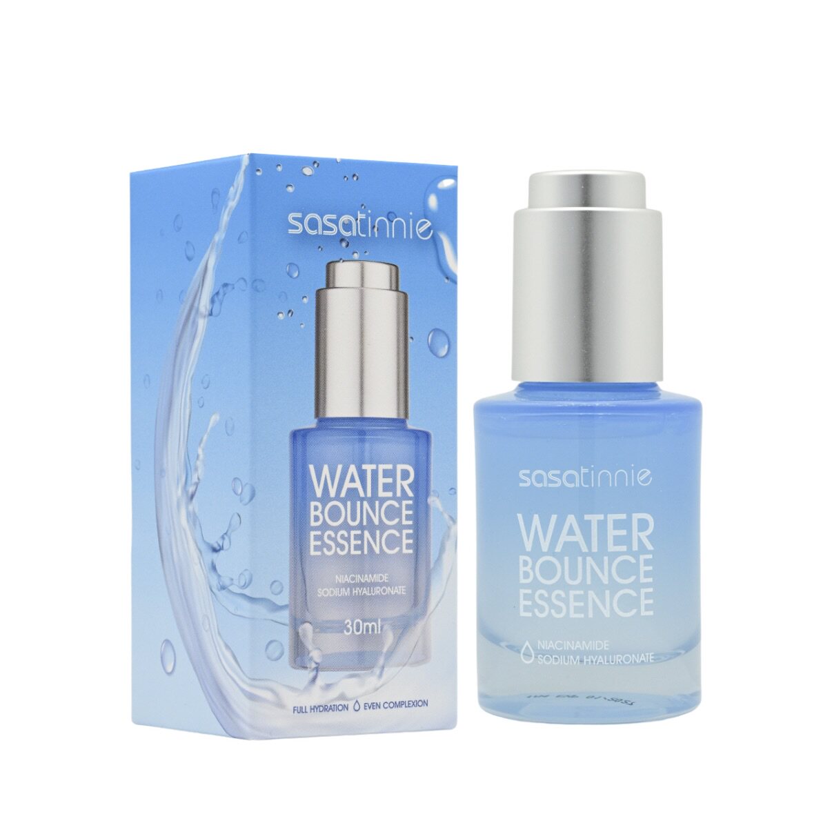 澳门代韩国sasatinnie注水弹润精华多效保湿补水烟酰胺去黄30ml