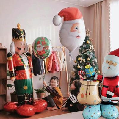 Christmas Standing Santa Claus Snowman Balloon Inflatable Xm