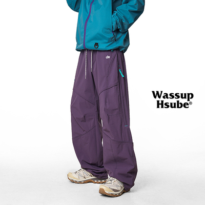 潮牌户外软壳冲锋裤男