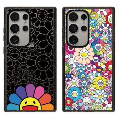 创意磁吸亚克力村上隆太阳花适用于三星GalaxyS25Ultra手机壳S24/S23+少女心可爱S22Ultra全包S23Ultra保护套