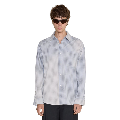 【新品发售】Holzweiler男士24秋冬新款Cave褪色格纹衬衫