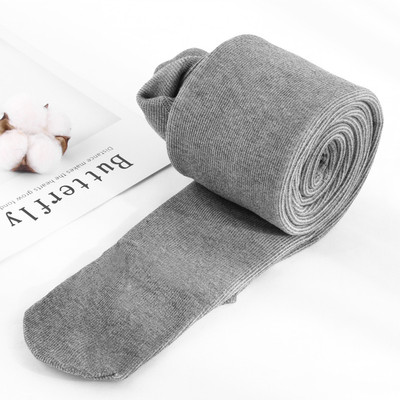 秋季加绒竖条纹打底裤袜