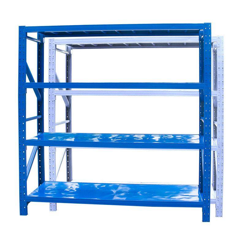 仓储置物架轻型多层仓库储物架中型收纳库房货架四层展示架铁架子_虎窝淘
