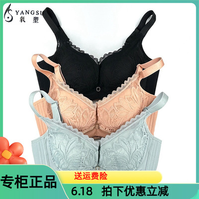 六月玫瑰氧塑文胸8359软钢圈中厚B杯小胸聚拢收副乳调整型内衣女