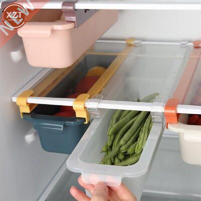 PP Plastic Clear Fridge Organizer Slide Under Shelf Drawer
