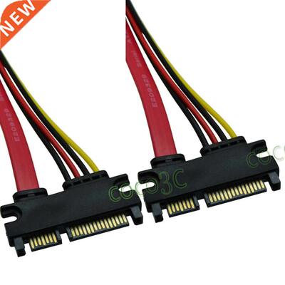 Free Shipping 22 Pin SATA Male to 22 Pin SATA Male Power and