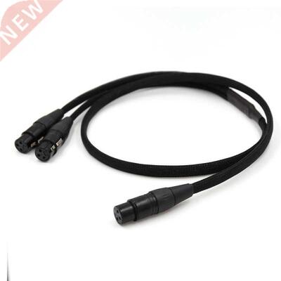 3Meter OCC Silver Plated Y Spliter Cable 1 XLR Female to 2 X