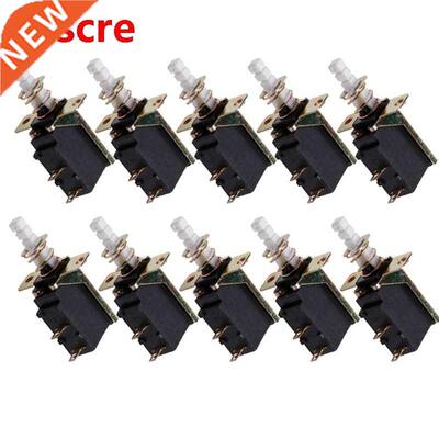 10 Pcs Latching SPST Push Button Power 2Pin Switch SW-3 Swit