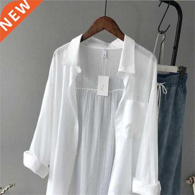 2020 Autumn Women Long Sleeve White Shirts Blouse High quali