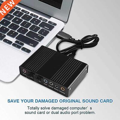 External USB Sound Card 6 Channel 5.1Surround Adapter Audio