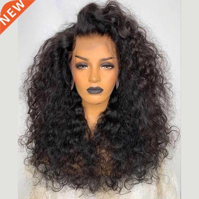 200 Density 26Inch Natural Black Glueless Long Kinky Curly L