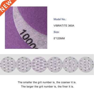 5 Inch Sanding disc Hook Loop 60-10000 Grit Sandpaper Alumin