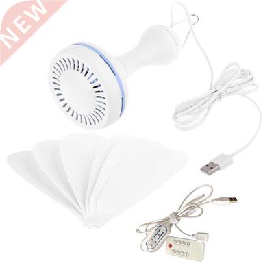6 Leaves USB Ceiling Canopy Fan Remote Control Timing 4 Spee