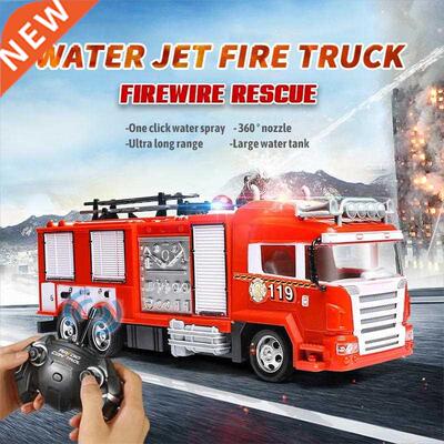 Rc Fire Truck Remote Control Car Truck Rescue 2.4g Fireman R