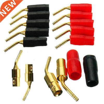5pairs/10pcs Banana Wire Cable Pin Plug Red+Black 2mm Speake