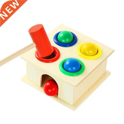 Montessori Wooden Hammering Ball Game Toys For Children Educ