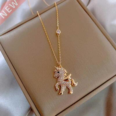 2021 New Cute Animal Pendant Necklace for Women Temperament