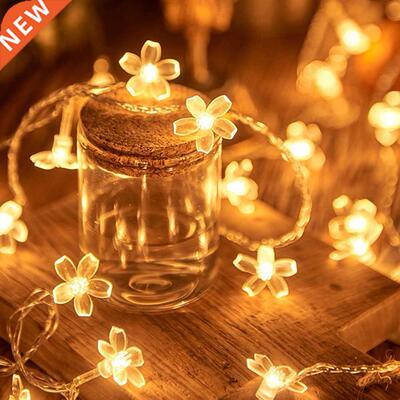 10/40/60 Lights LED ring Fairy Lights Cryal Cherry Bloss