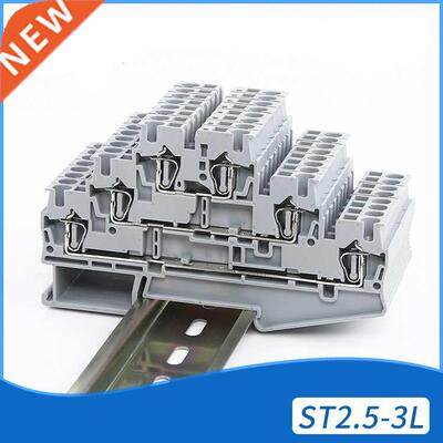 10pcs Phoenix Type DIKD1.5 24-12AWG Din Rail Wiring Connecto