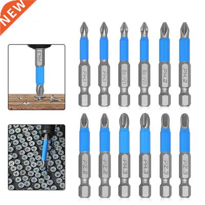 6/12Pcs Screwdriver Bits Set 50mm PH2 Anti-slip with Magneti