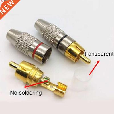 Adaptateur sans soudure plaqué or | 10 pièces, prise Audio